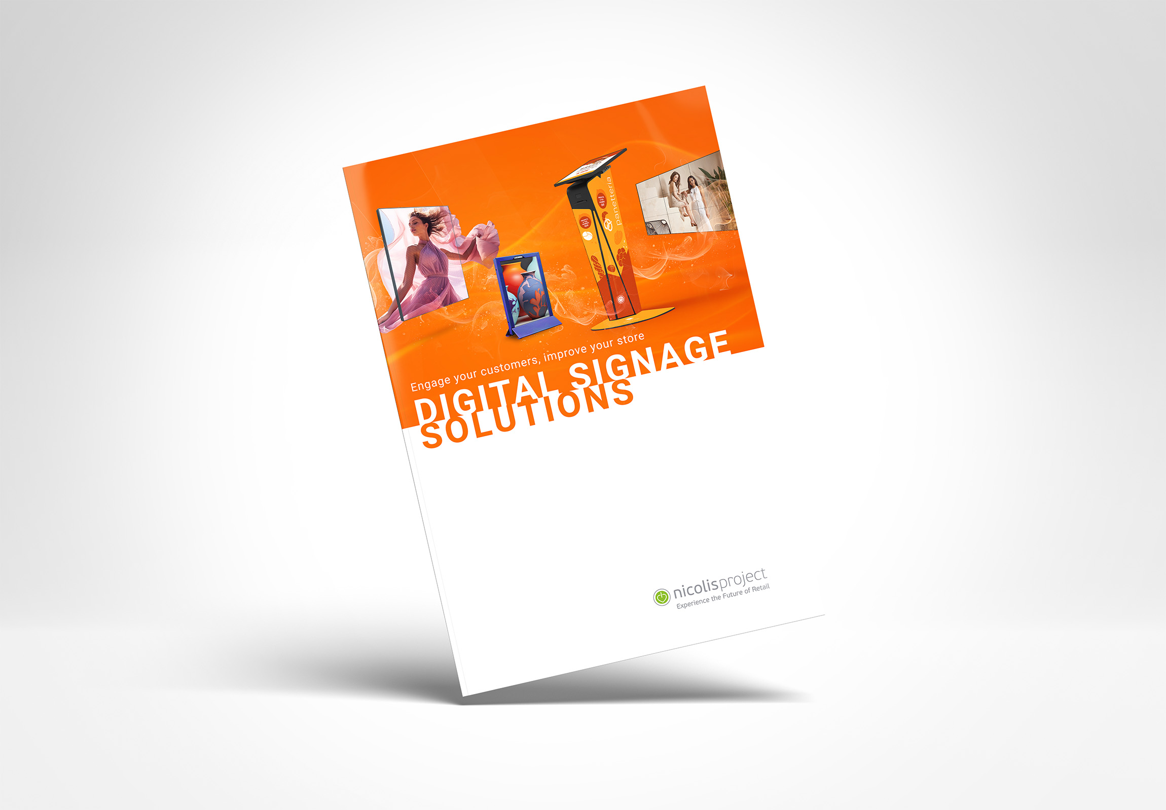brochure-Digital-Signage-mockup | Nicolis Project | in-store digital ...
